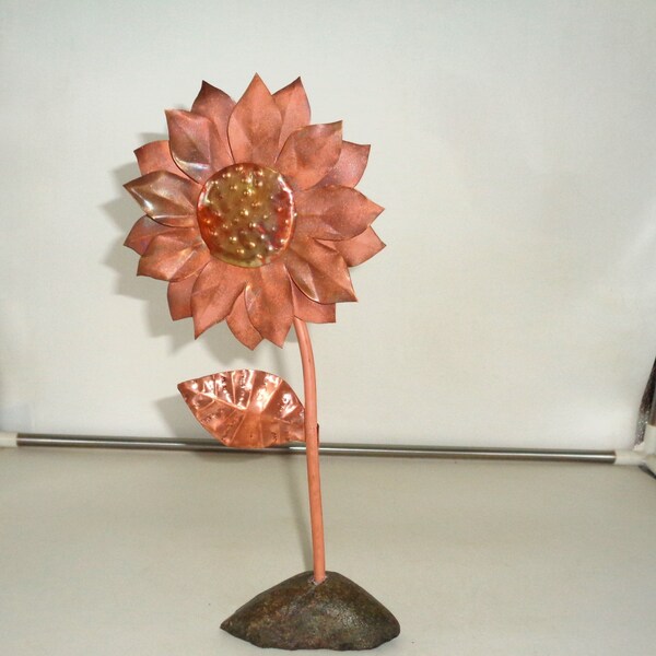 Metal Sunflower Yard Art - Etsy