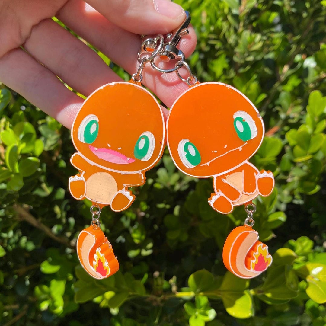 Charmander Pokemon Resin Keychain - Etsy