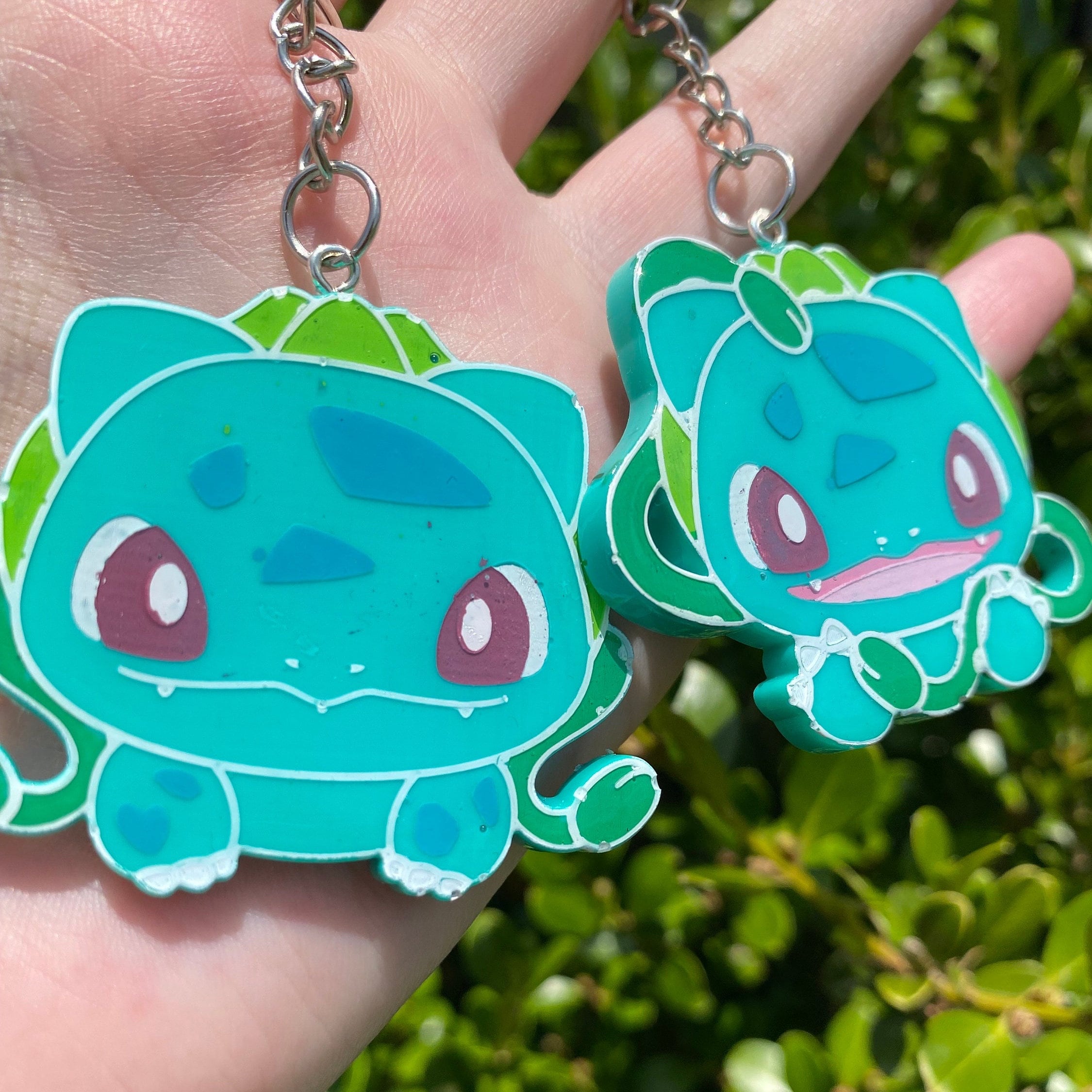 Bulbasaur Keyring Pokemon Grass Pokemon Anime Keychain - Etsy