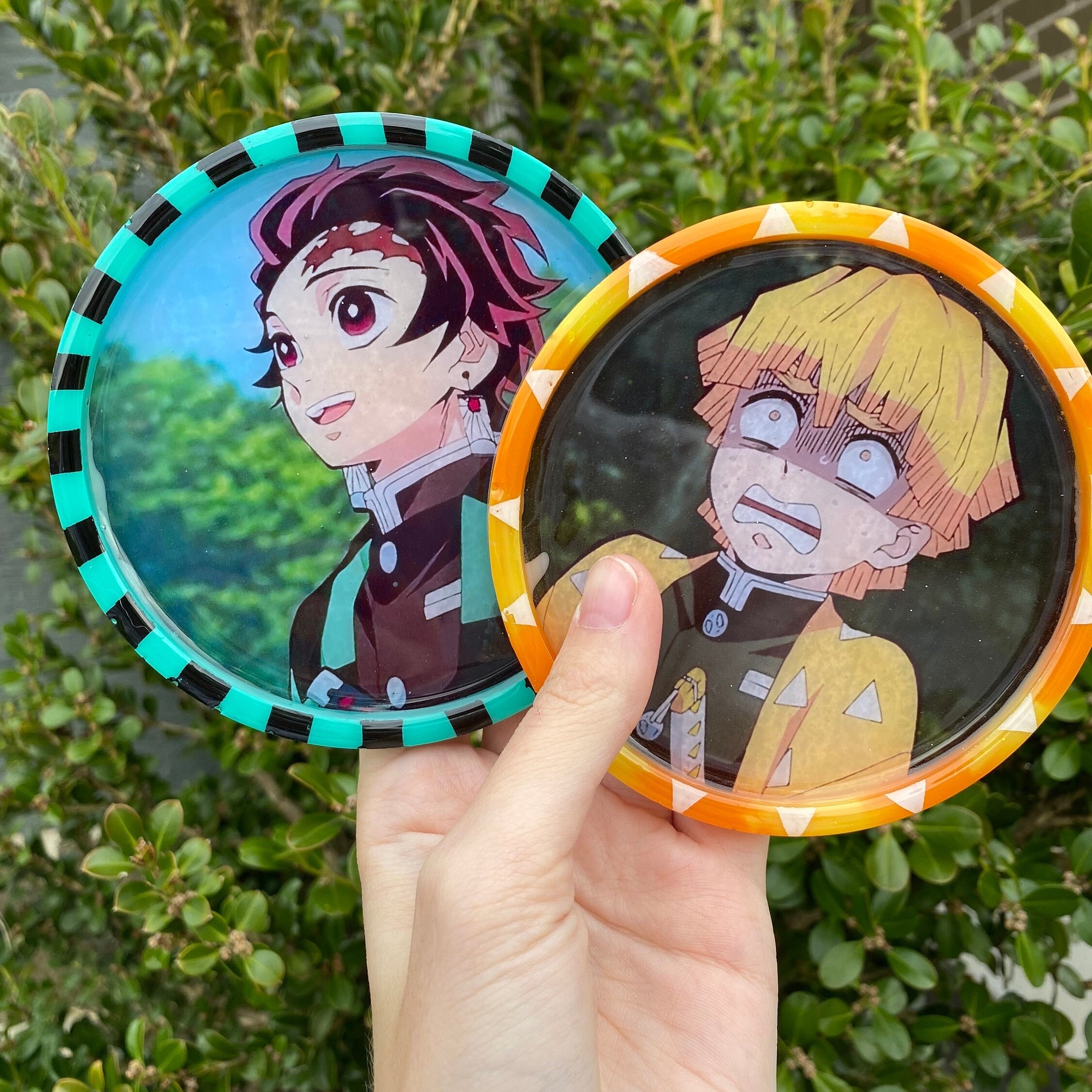Custom Anime/gaming Coasters | Resin Coasters - Etsy