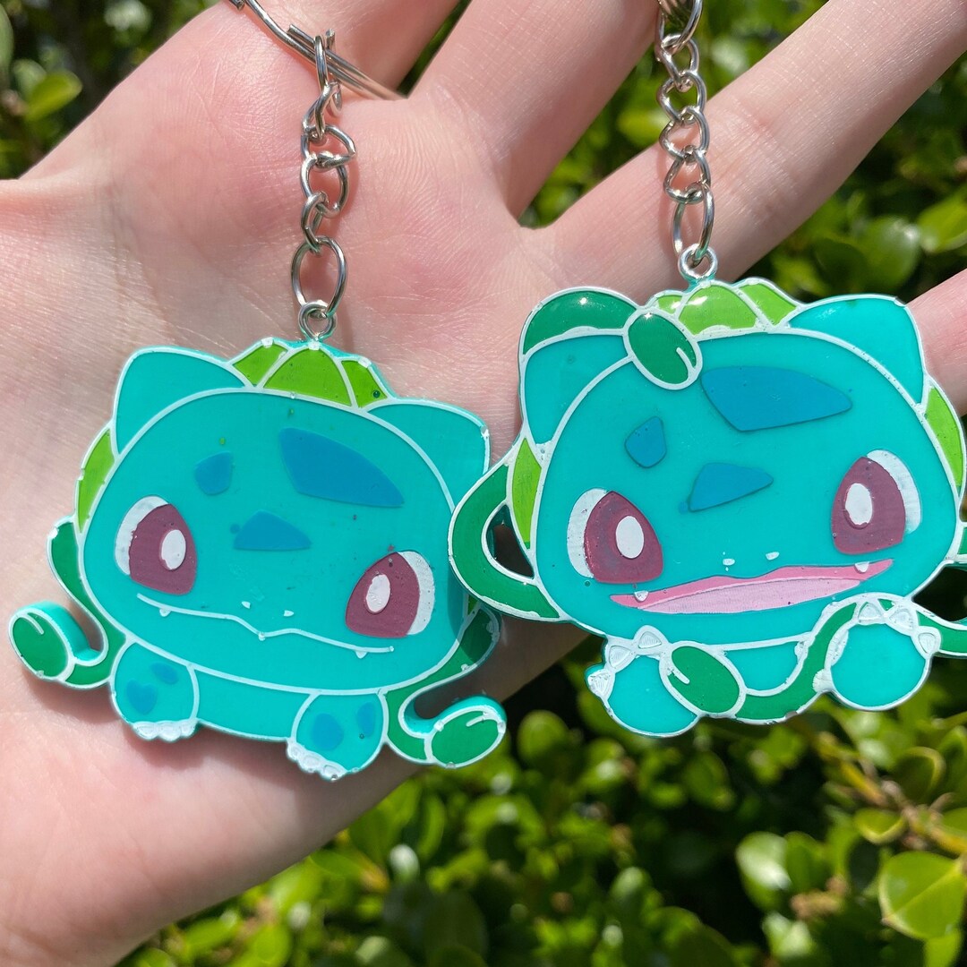 Bulbasaur Keyring Pokemon Grass Pokemon Anime Keychain - Etsy