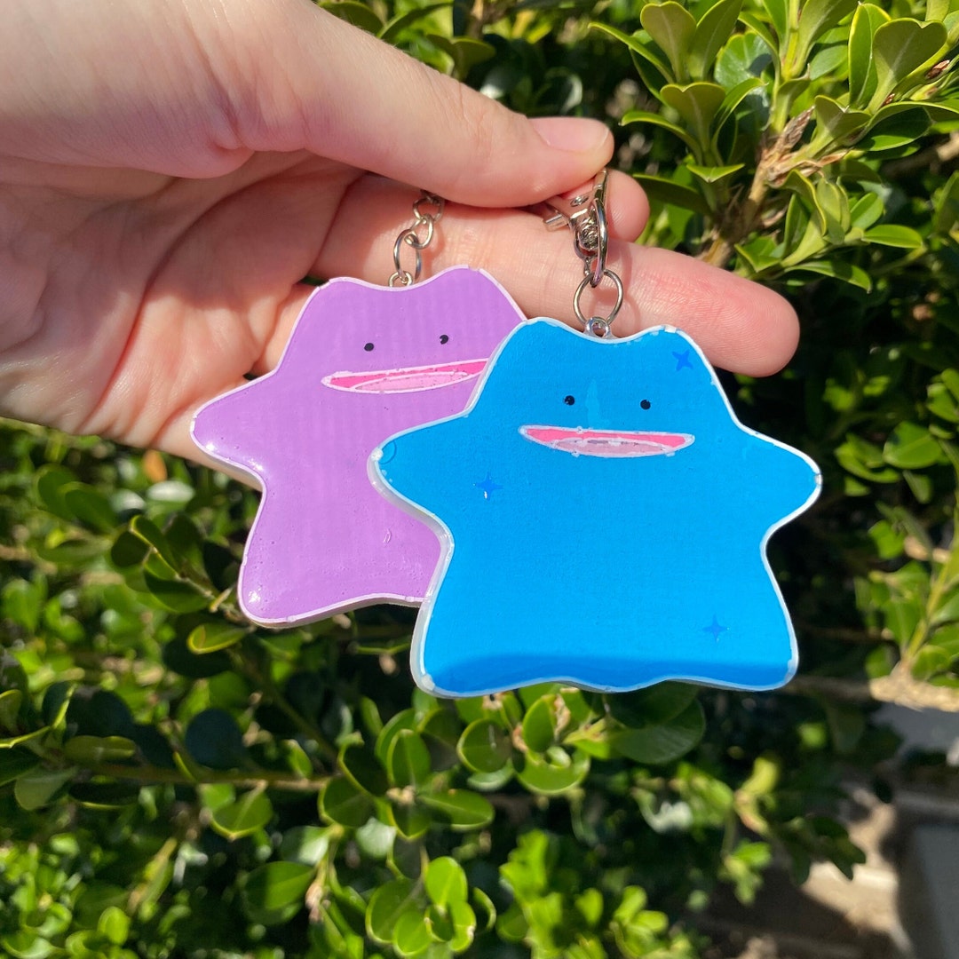 Ditto & Shiny Ditto Pokemon Resin Keychain - Etsy