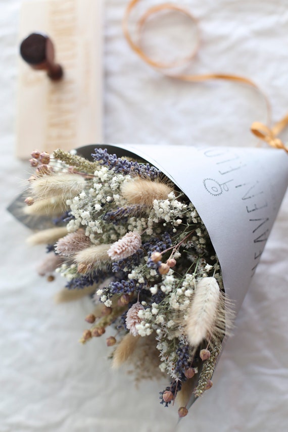 Lavender Bouquet L Dried Flower Bouquet L Wedding Bouquet L - Etsy