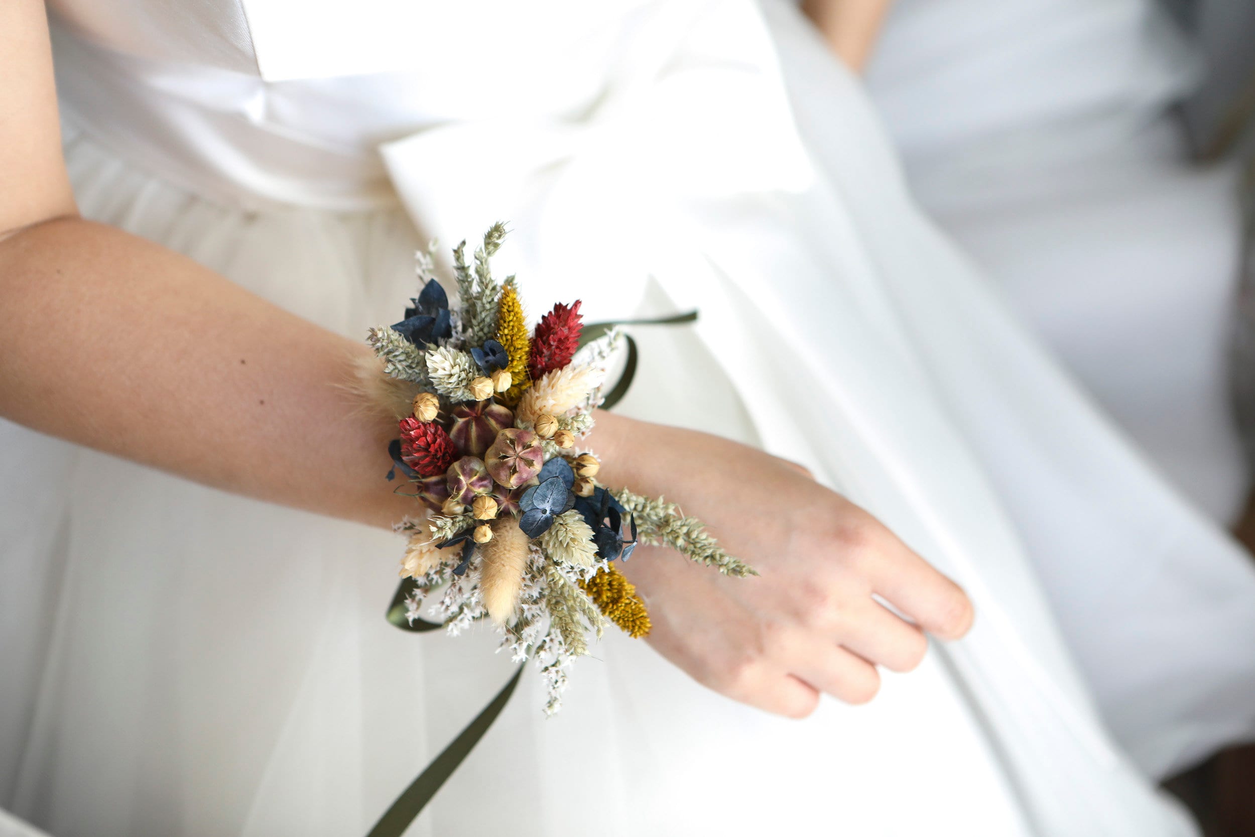 Rustic Wrist Corsage L Boho Wrist Corsage - Etsy
