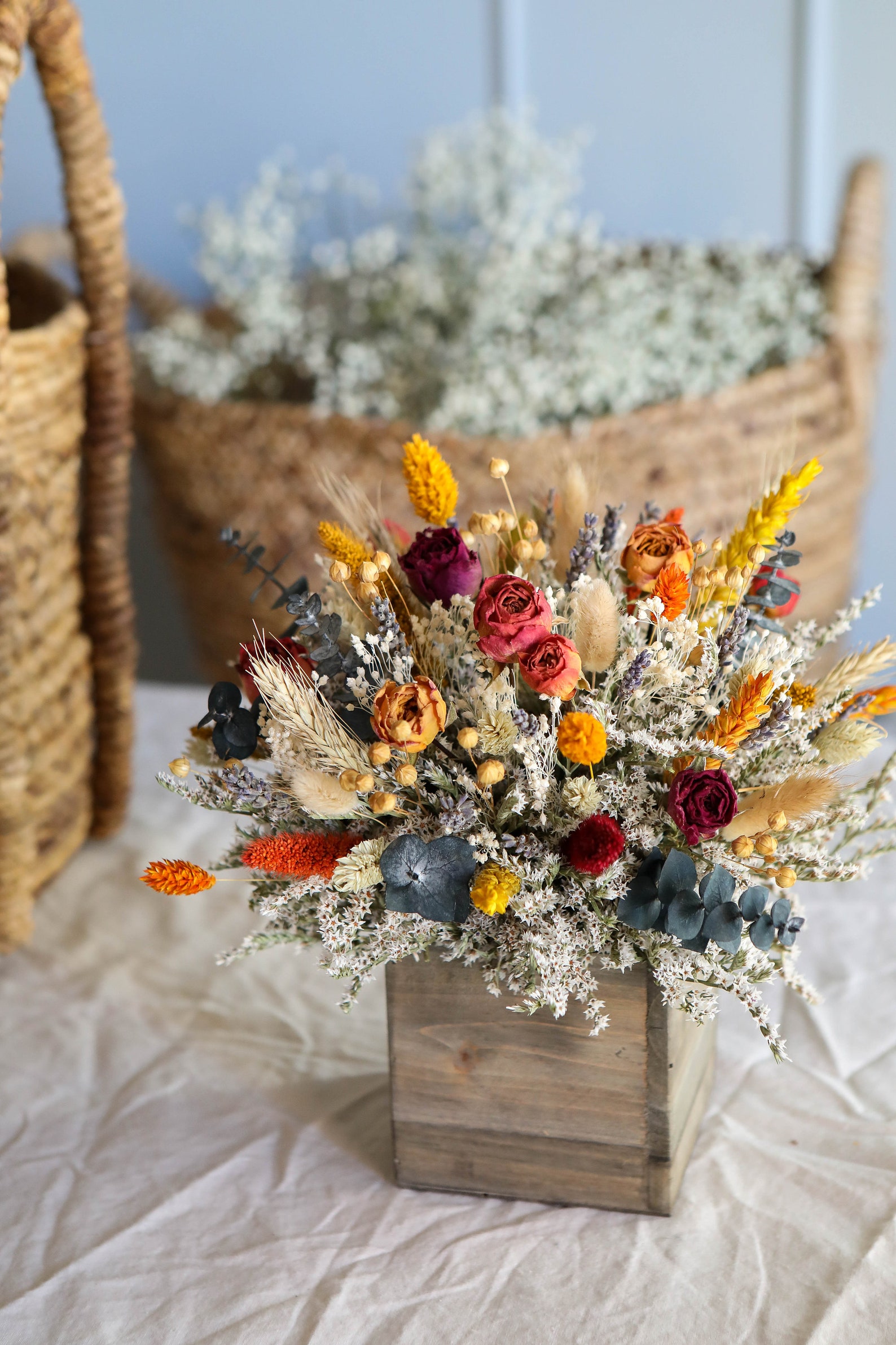 Boho Dried Flowers Centerpiece L Table Centerpiece L Wedding - Etsy