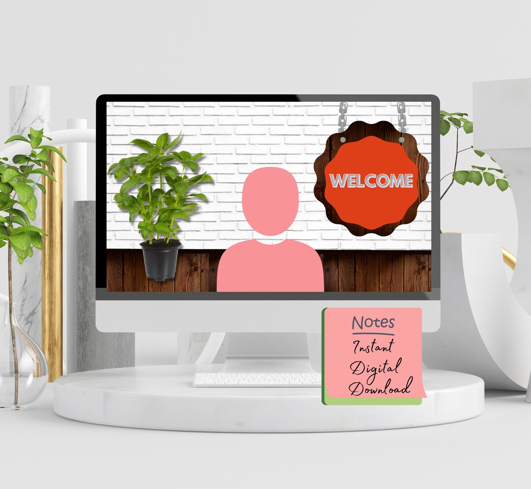 Virtual Teacher Background, Digital Backdrop for Zoom, Microsoft Teams ...