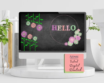 Virtual Teacher Background, Digital Backdrop for Zoom, Microsoft Teams ...