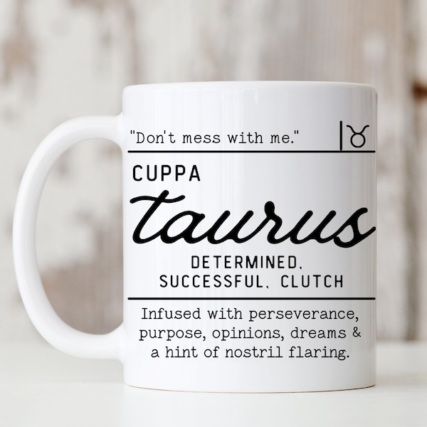 Taurus Mug - Etsy