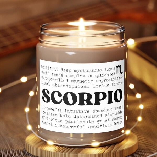 Scorpio Candle - Etsy
