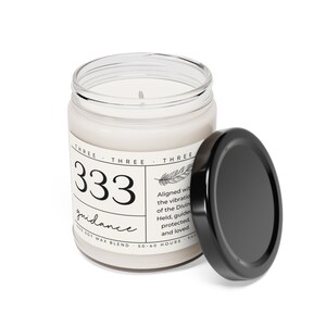 333 Angel Number Candle, 333 Candle, Intention Candle, Repeating ...