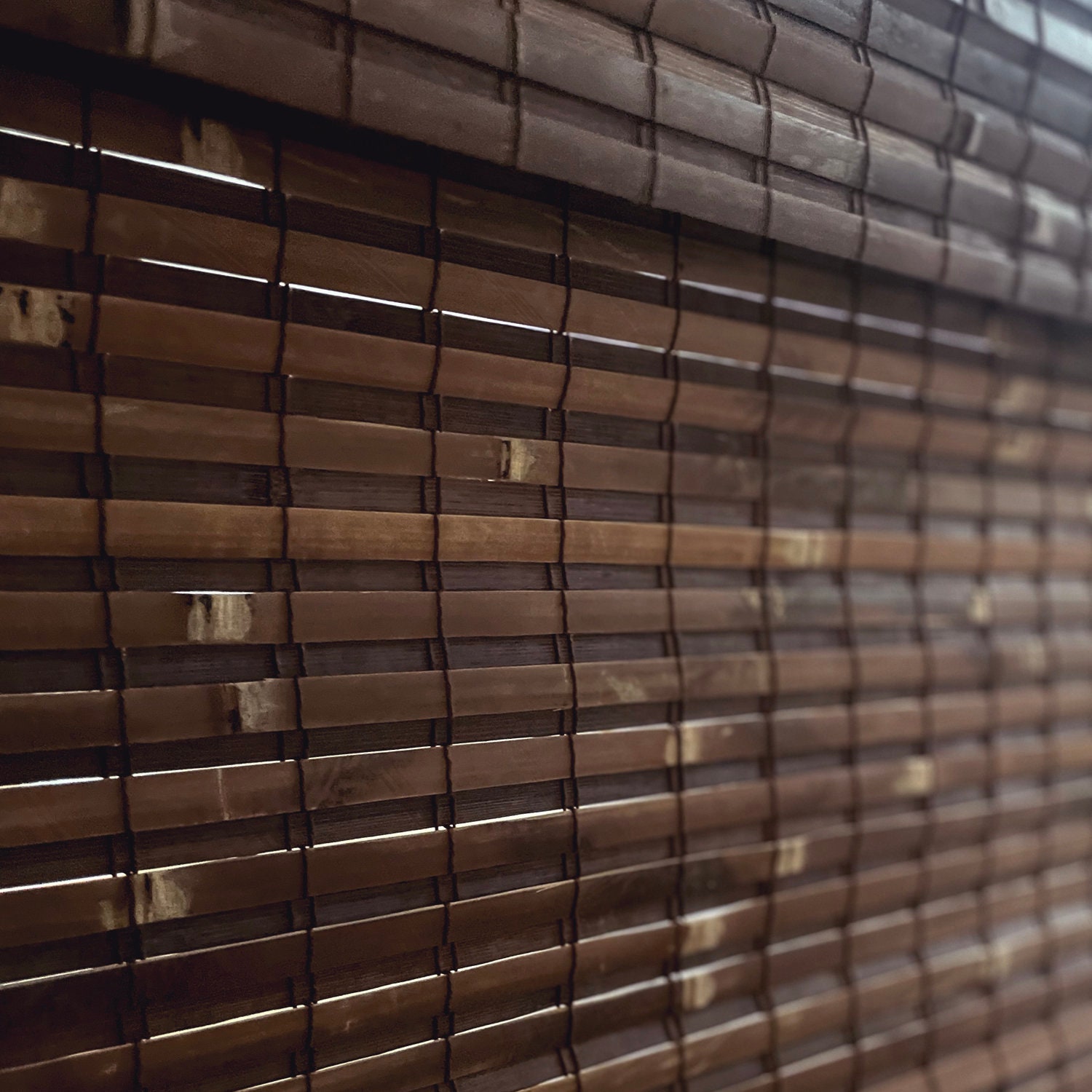 MOOD Cordless Bamboo Roman Shades, Natural Wood Collection - Etsy