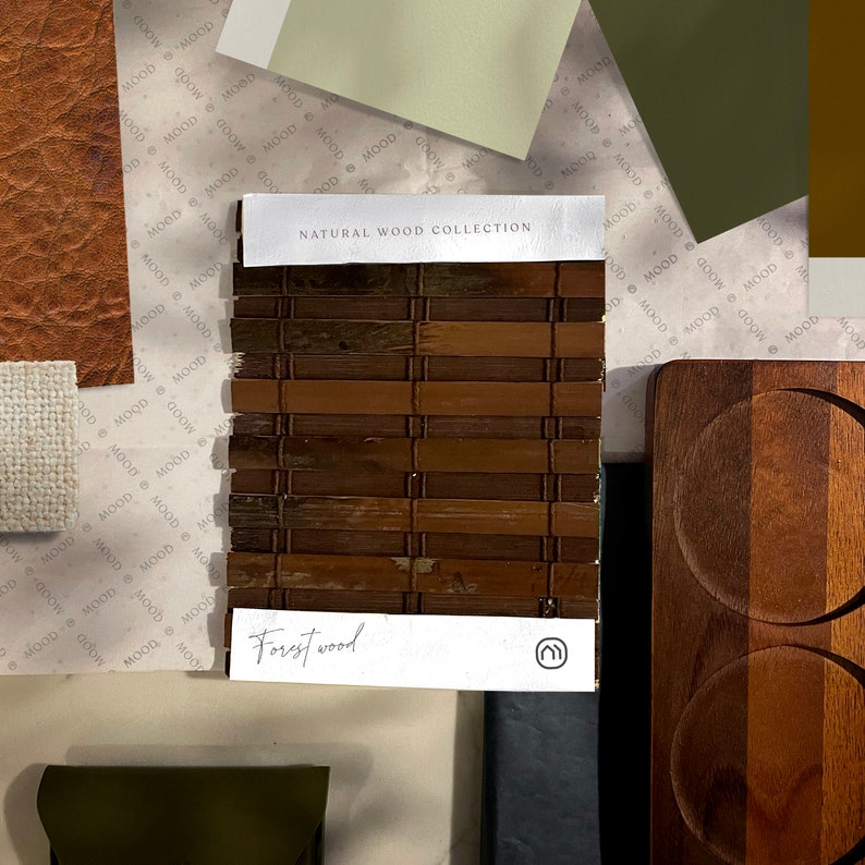 MOOD Cordless Bamboo Roman Shades, Natural Wood Collection - Etsy