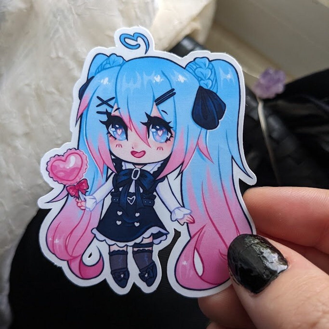 Chibi Miku Sticker - Etsy