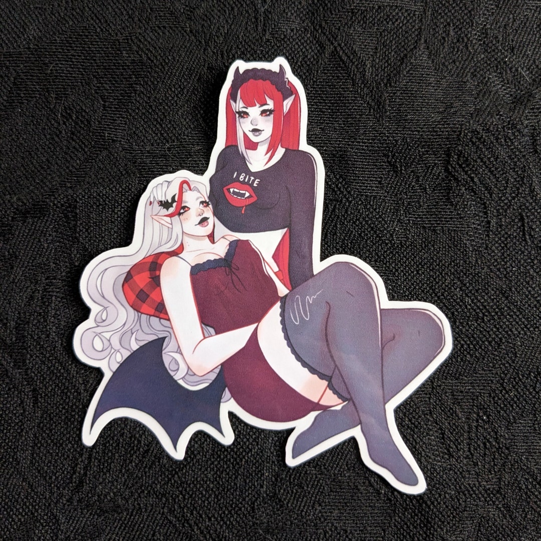 Vampire Girlfriends Glossy Sticker - Etsy