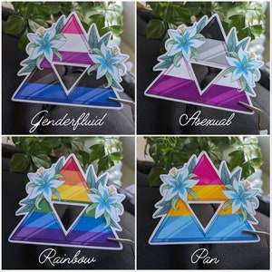Pride Flag Triforce Glossy Sticker - Etsy