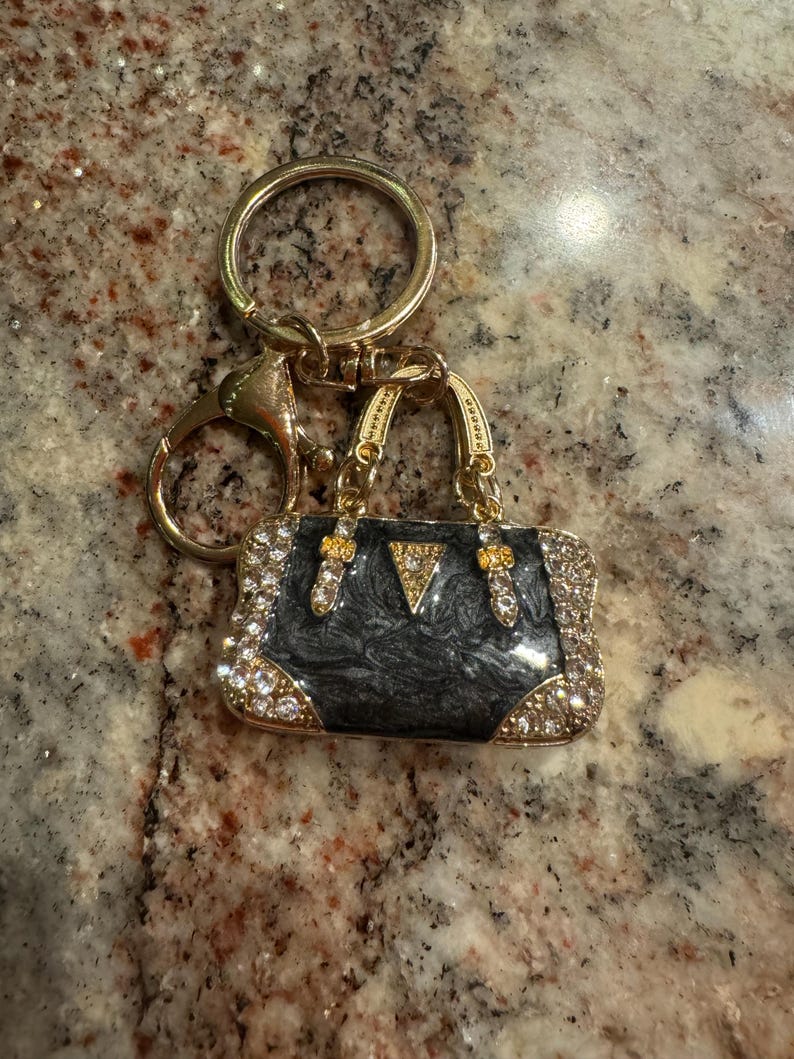 Designer Purse Keychain - Etsy