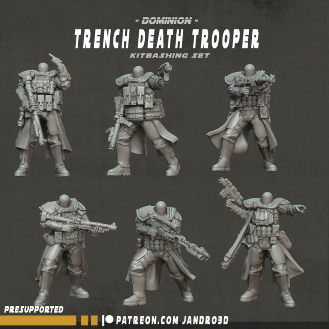 Trench Death Troopers Kitbashing Set Matched to Star Wars - Etsy