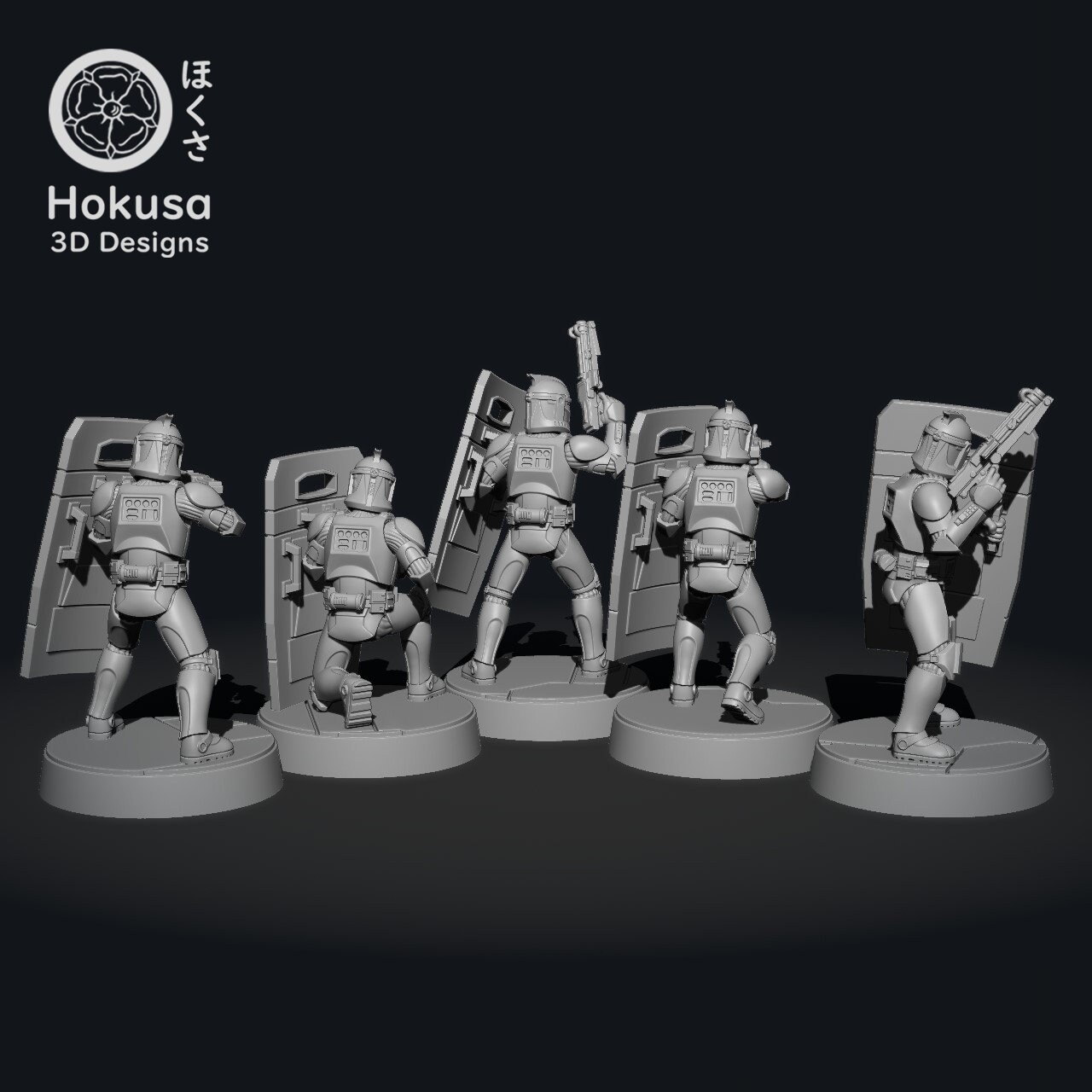 Riot Shield Troopers Matched to Star Wars Legion Scale - Etsy