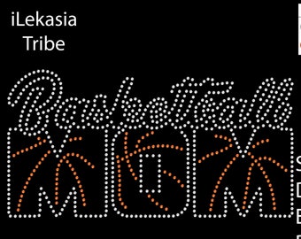 Basketball Rhinestone Template SVG | DXF | Cricut, Silhouette | (1038 ...