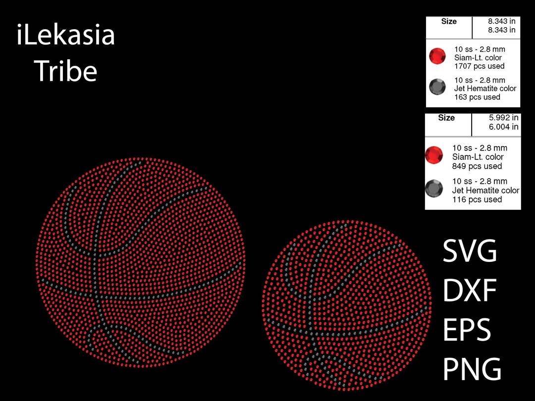Basketball Rhinestone Template SVG | DXF | Cricut, Silhouette | (1156 ...
