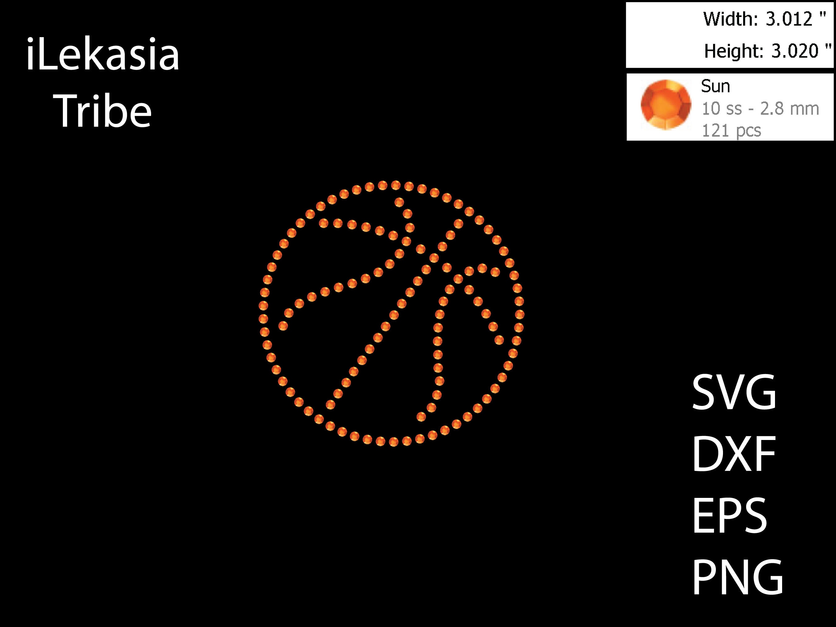 Basketball Rhinestone Template SVG DXF Cricut, Silhouette 1565/1566 - Etsy