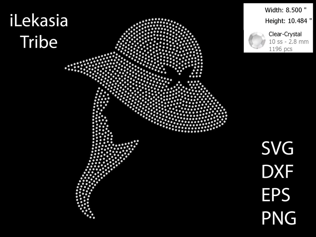 Butterfly Lady Rhinestone Template SVG | DXF | EPS | Cricut, Silhouette ...