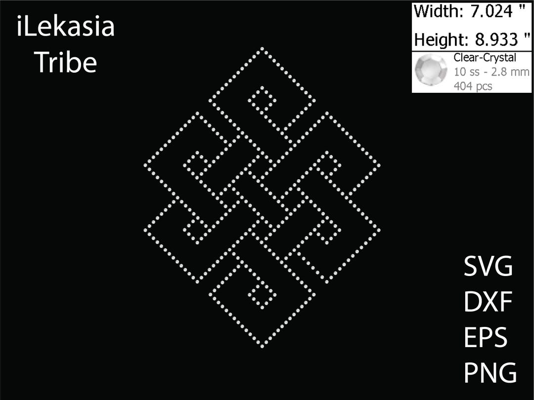 Cultural Symbol Rhinestone Template SVG | DXF | Cricut, Silhouette ...