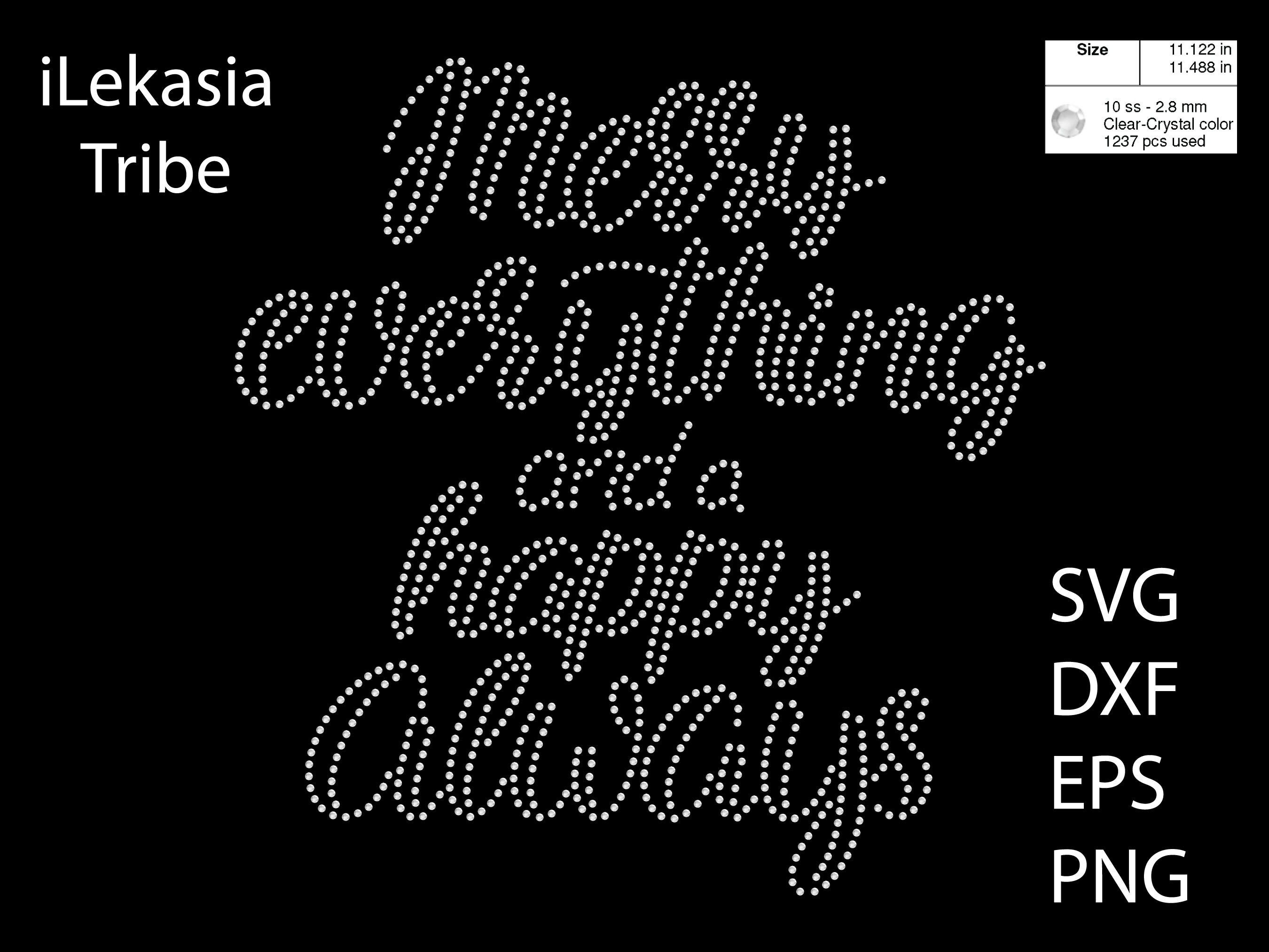 Mery Everything Rhinestone Template SVG DXF Cricut, Silhouette 1215 - Etsy