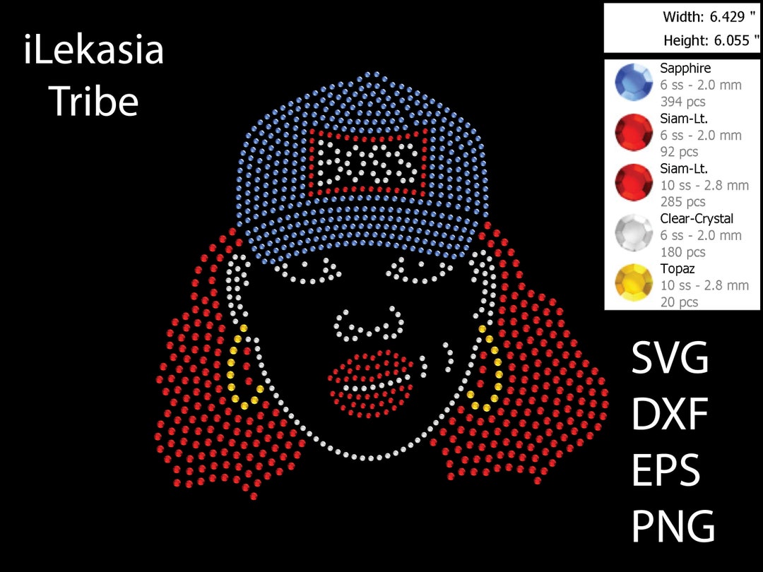 Boss Lady Rhinestone Template SVG | DXF | EPS | Cricut, Silhouette ...