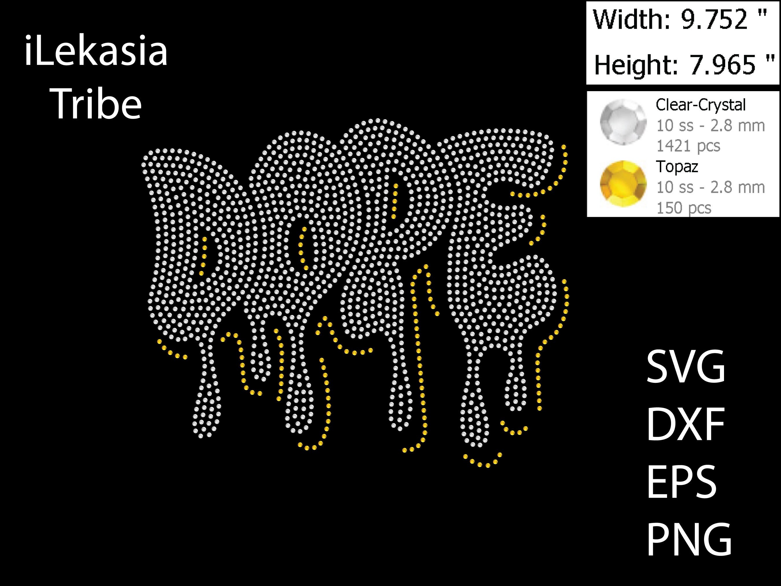 Dope With Drips Rhinestone Template SVG DXF EPS Cricut, Silhouette 1581 ...