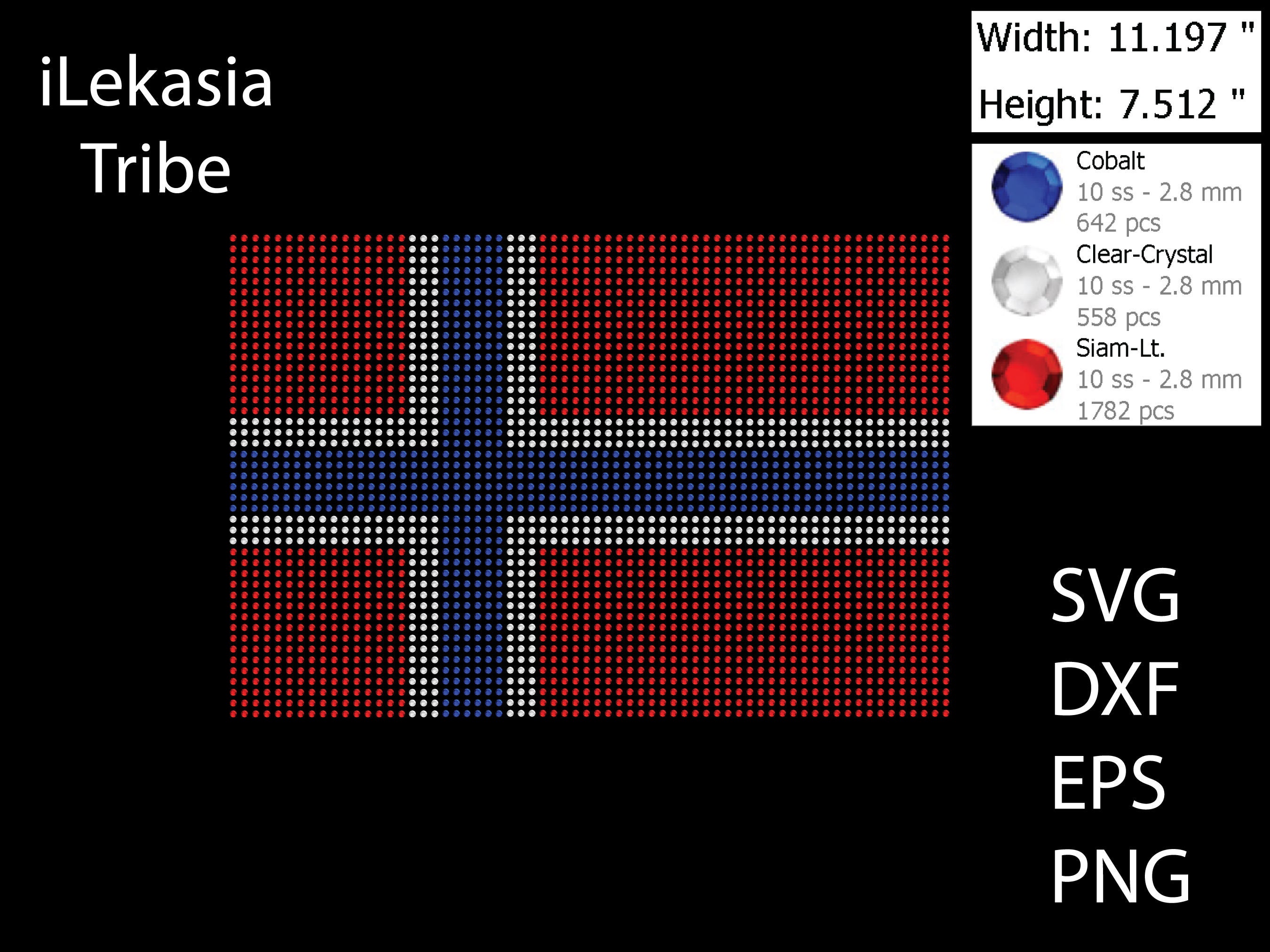 Norwegian Flag Rhinestone Template SVG DXF EPS Cricut, Silhouette 1580 ...