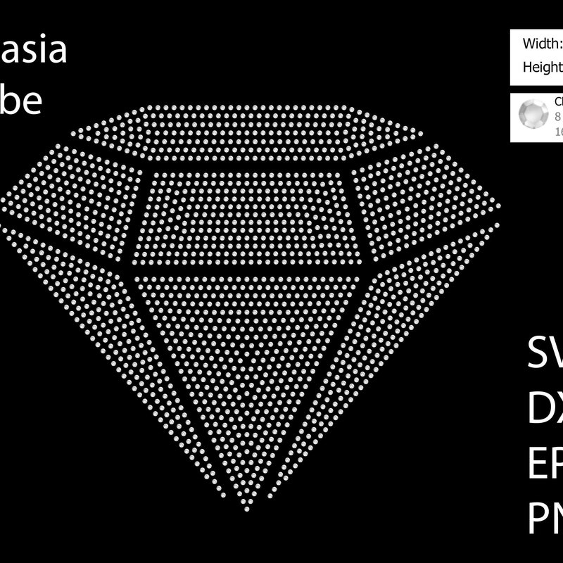 Rhinestone Template - Etsy