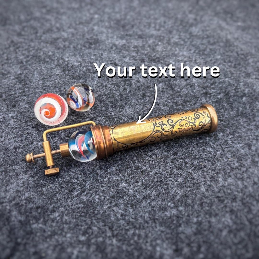Custom Brass Kaleidoscope Handmade Marble Scope Kaleidoscope ...