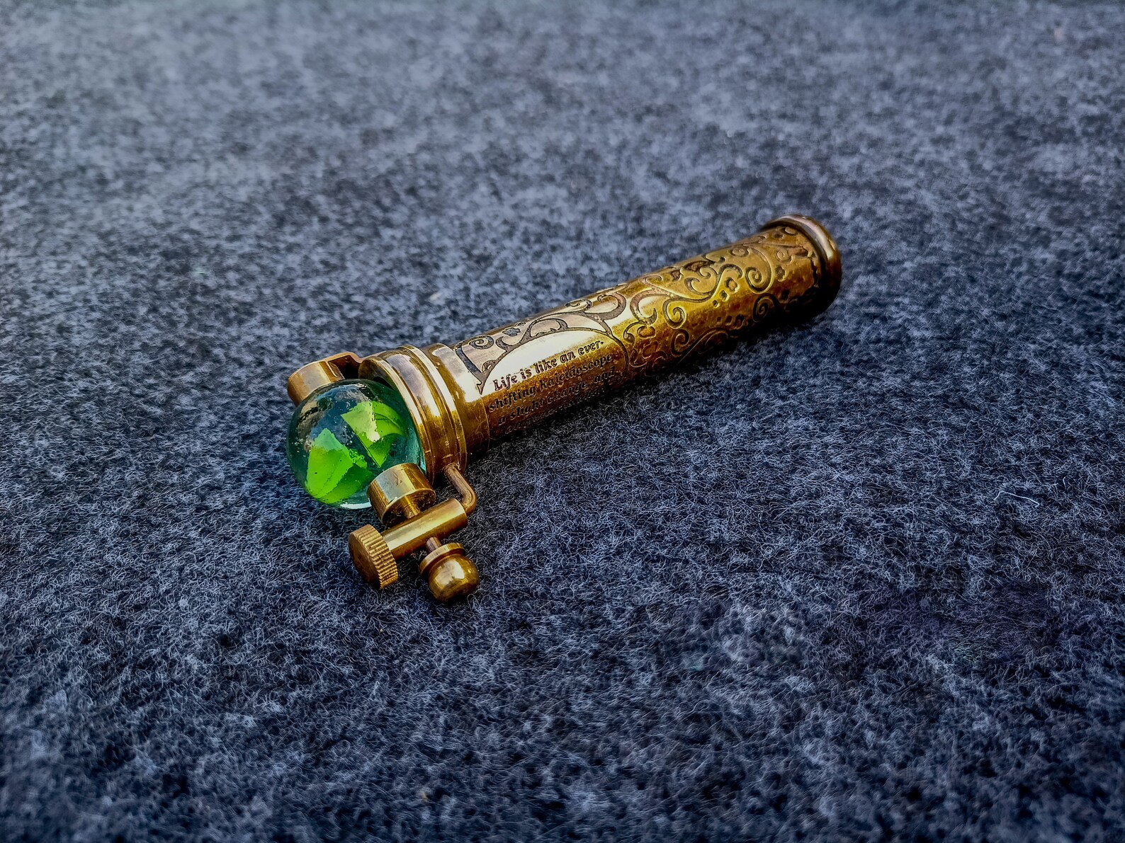 Marble Scope Kaleidoscope, Handmade Brass Kaleidoscope, Custom Marble ...