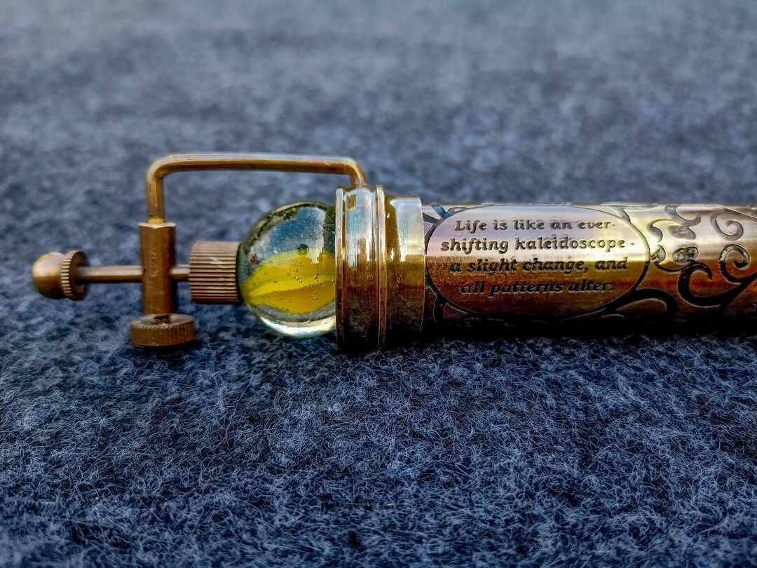 Marble Scope Kaleidoscope, Custom Marbles, Handmade Brass Kaleidoscope ...