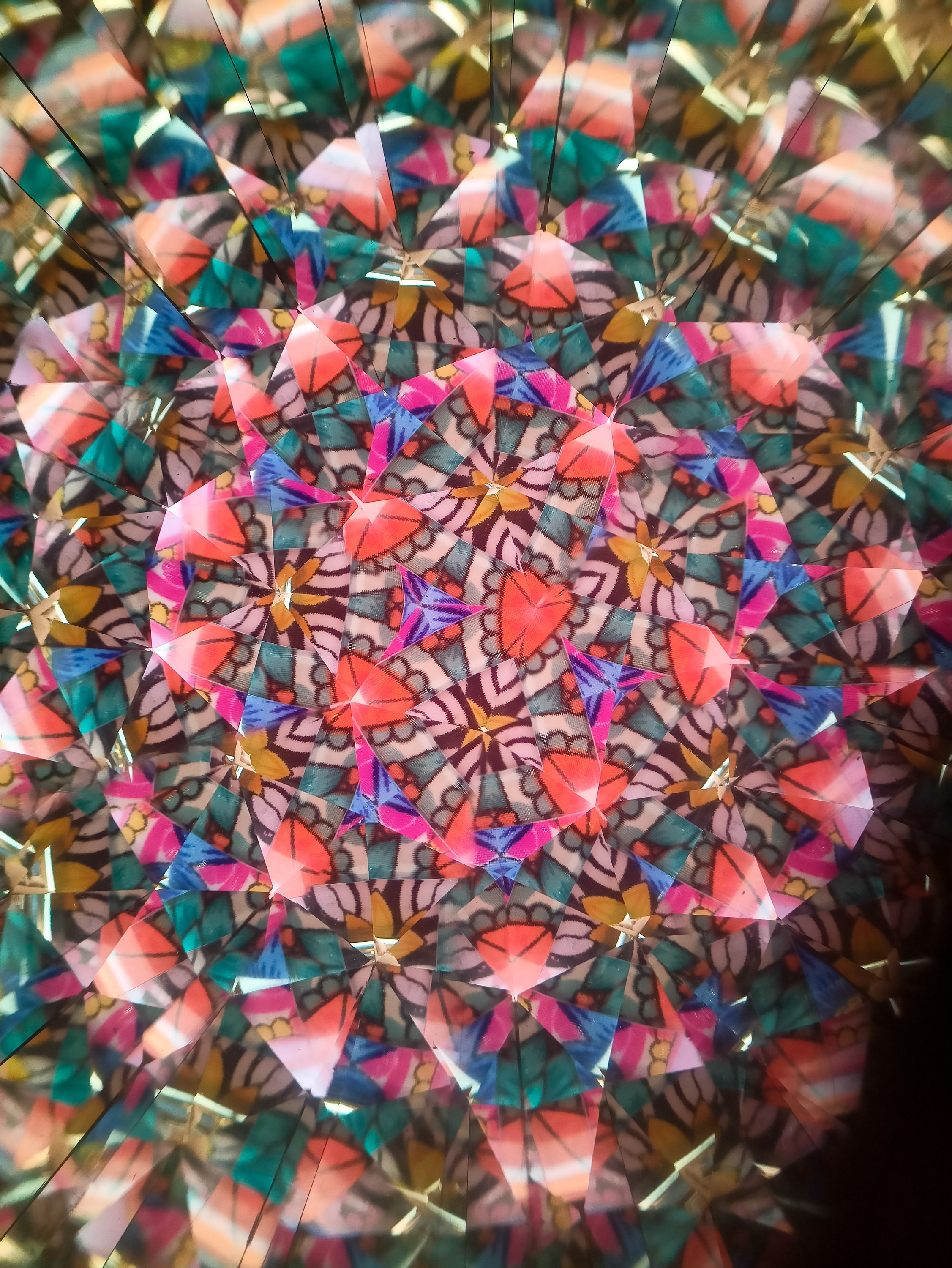 Brass Colorful Kaleidoscope, Triple Wheel Kaleidoscope, Gold Brass ...