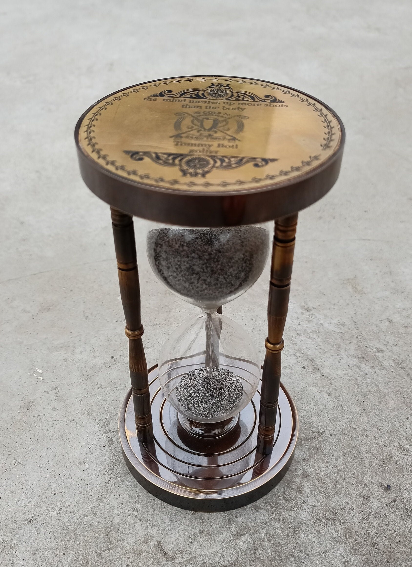 Sand Timer Table Decor Sand Timer Brass Handmade 3 Minute Nautical Sand ...