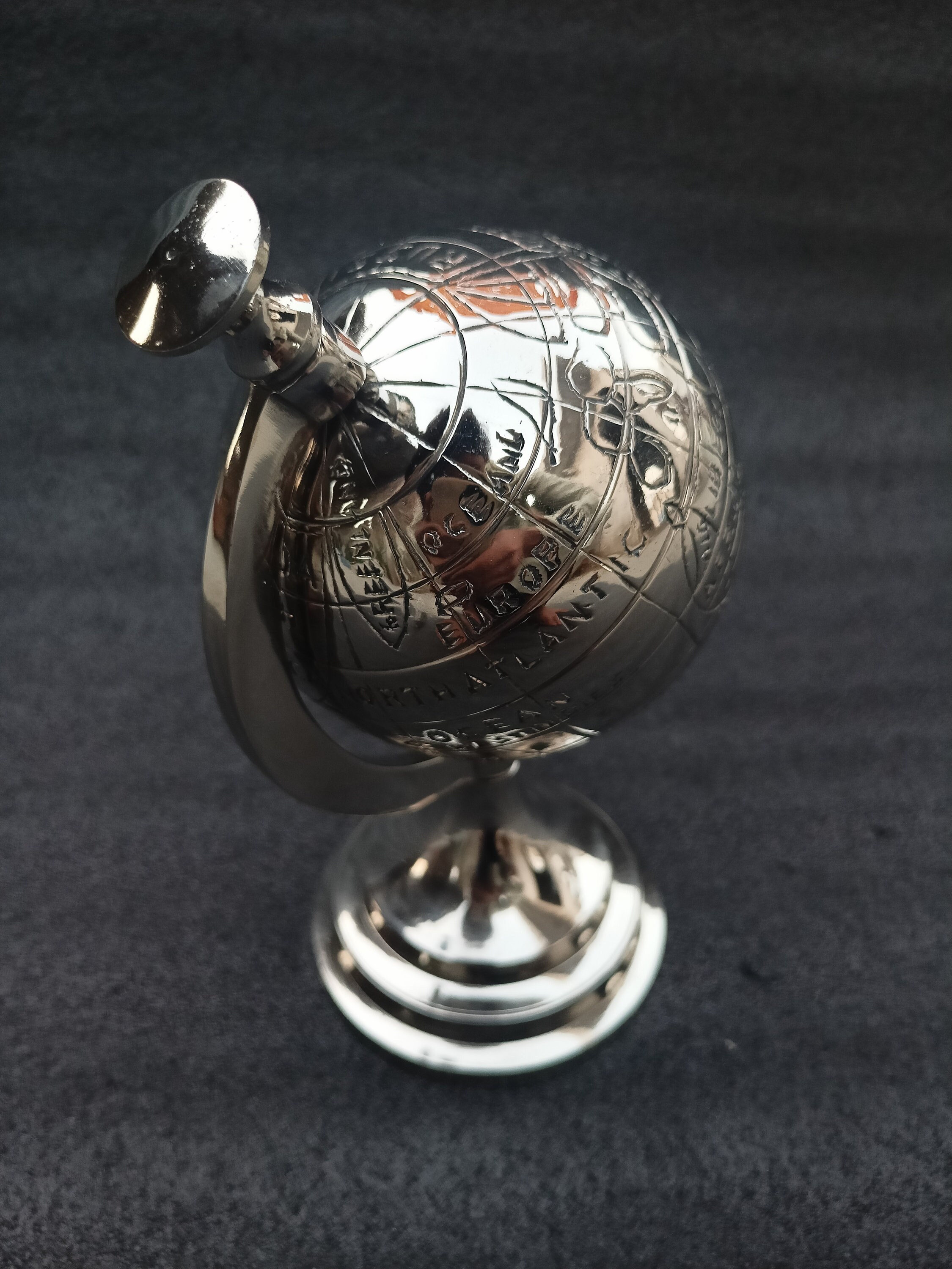 World Map Handmade Metal Globe Nautical Globe for Office Decor World ...