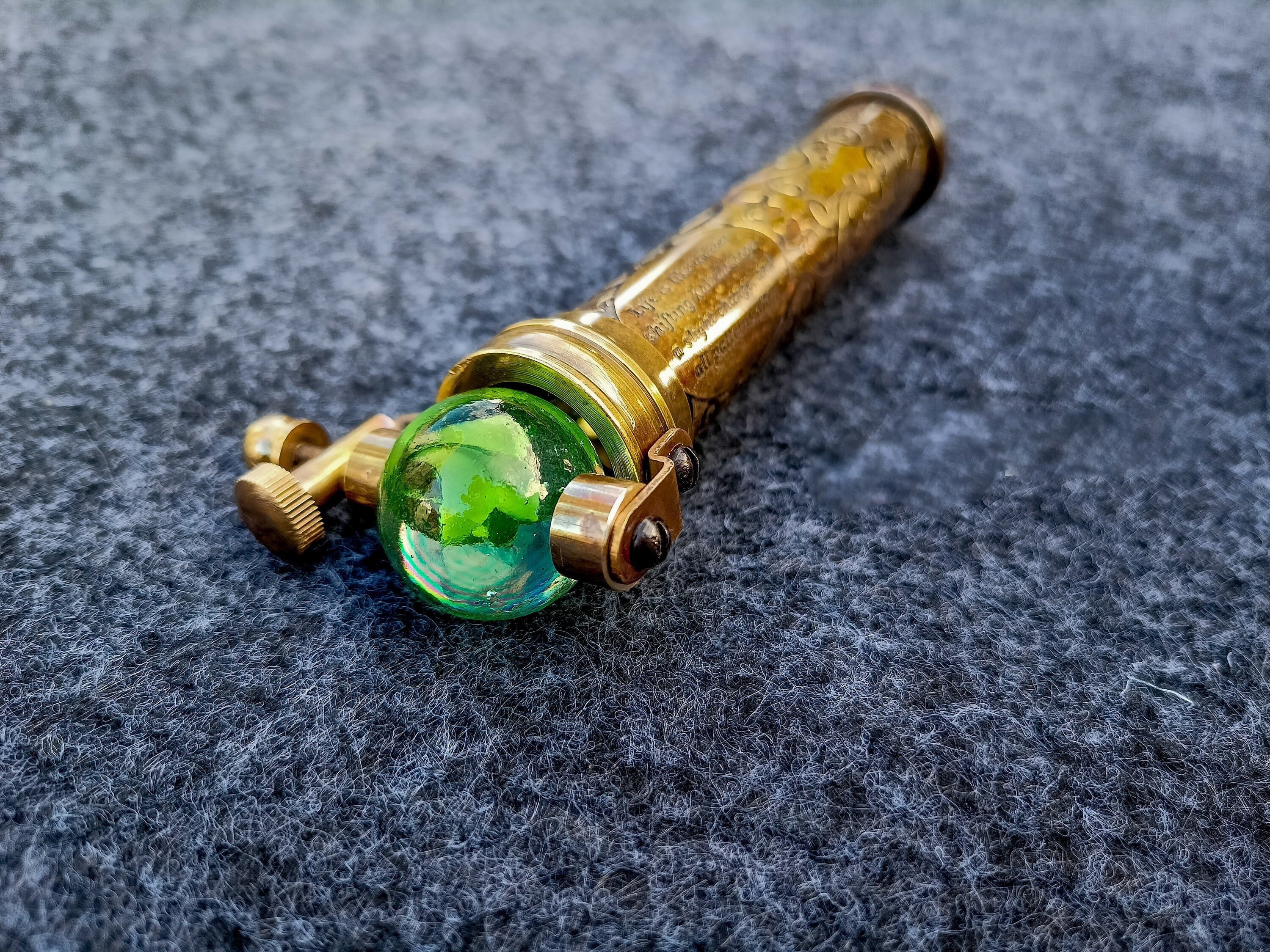 Marble Scope Kaleidoscope, Handmade Brass Kaleidoscope, Custom Marble ...