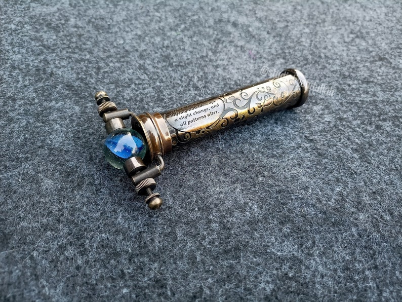 Marble Kaleidoscope, Custom Marble Scope, Brass Handmade Kaleidoscope ...