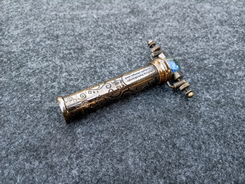 Marble Kaleidoscope, Custom Marble Scope, Brass Handmade Kaleidoscope ...