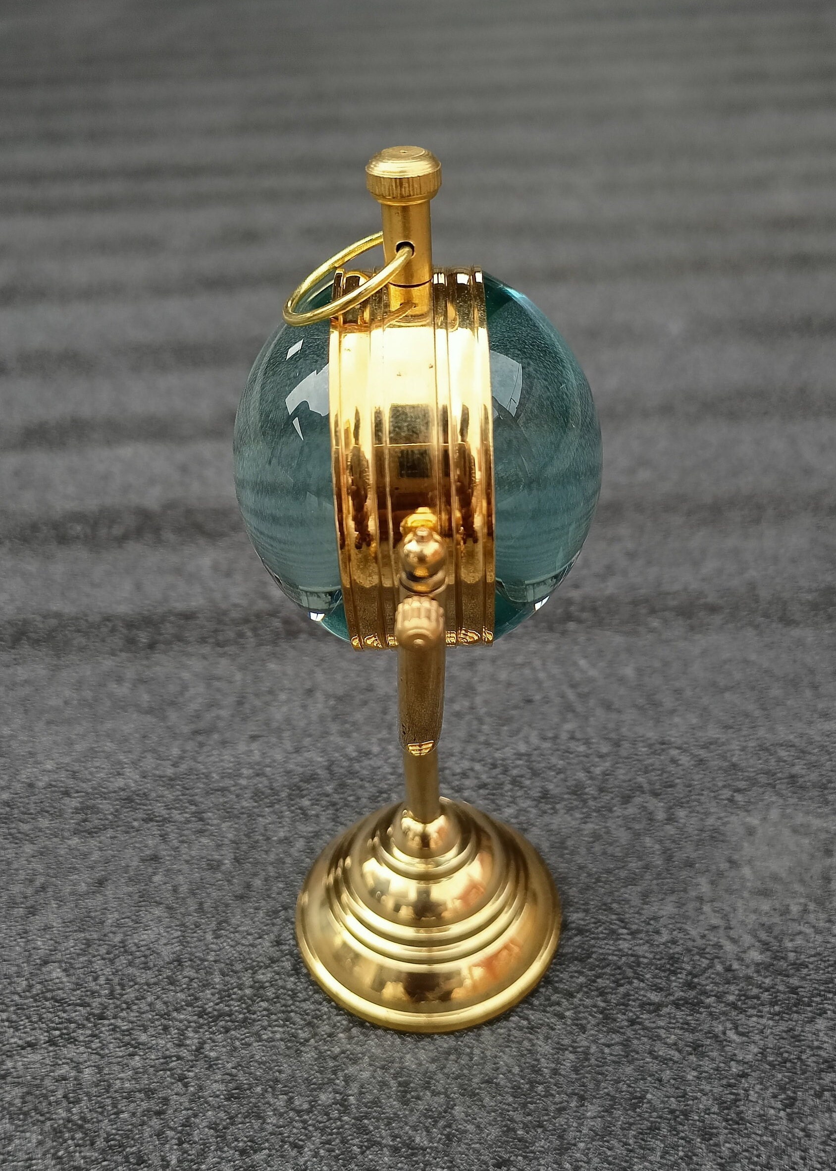 Vintage Style Brass Table Top Clock Double Face Table Decor - Etsy