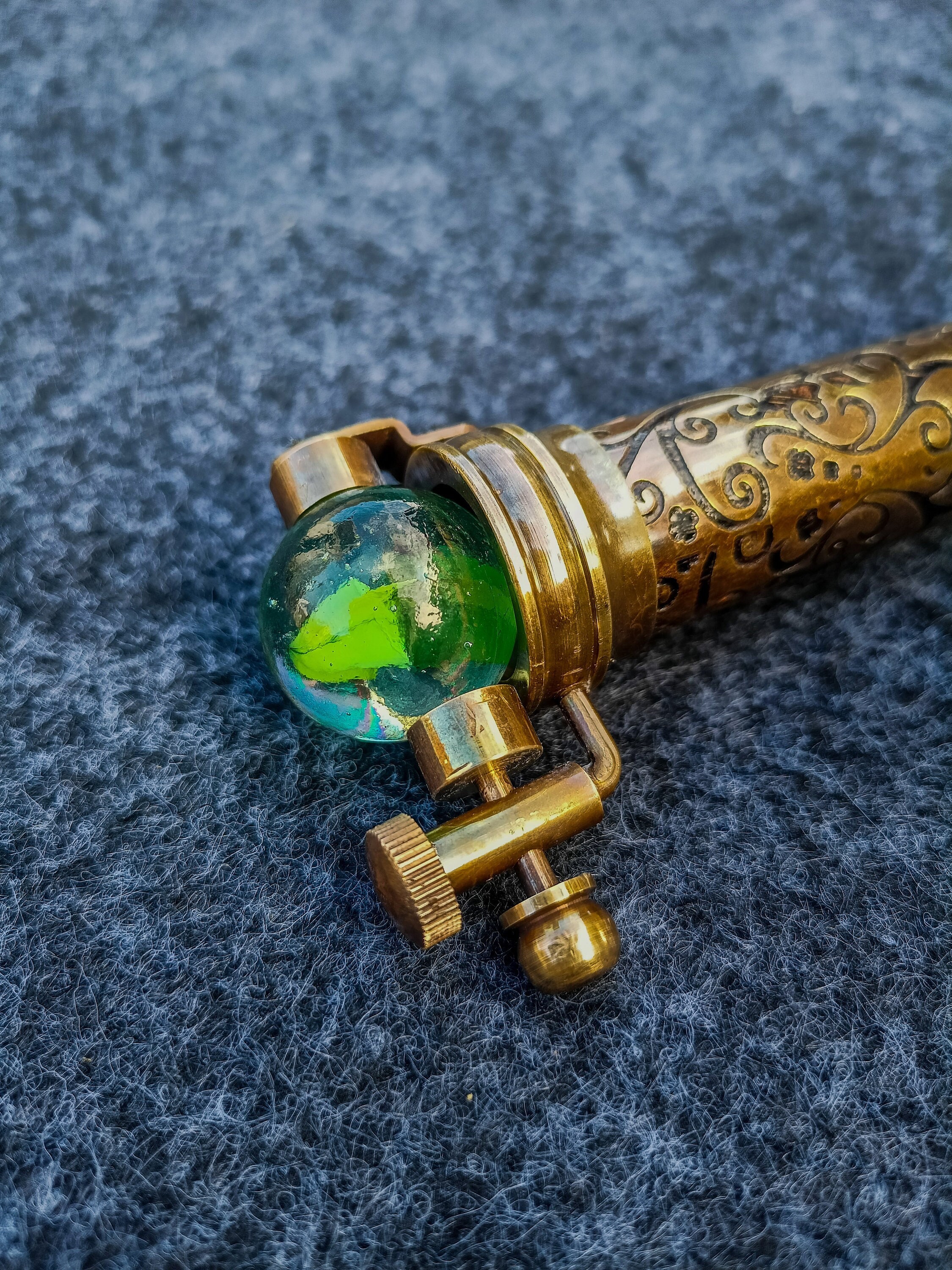 Marble Scope Personalised Kaleidoscope, Handmade Brass Marble Ball ...