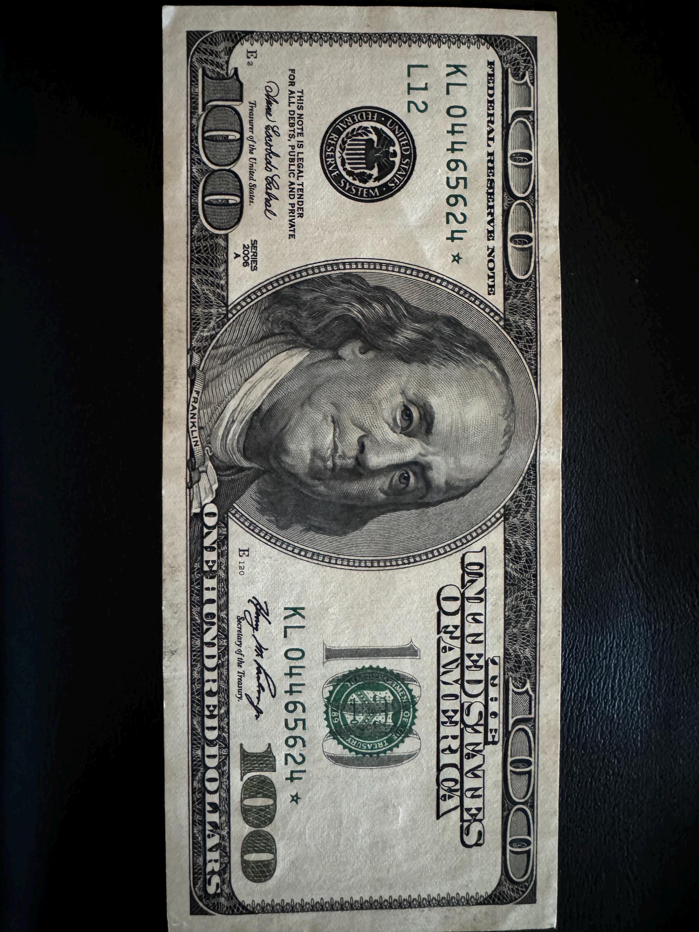 Starred 2006 100 Dollar Bill - Etsy