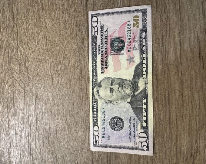 Star Note* 50 Dollar Bill - Etsy