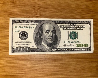 90s 100 Dollar Bill regular - Etsy
