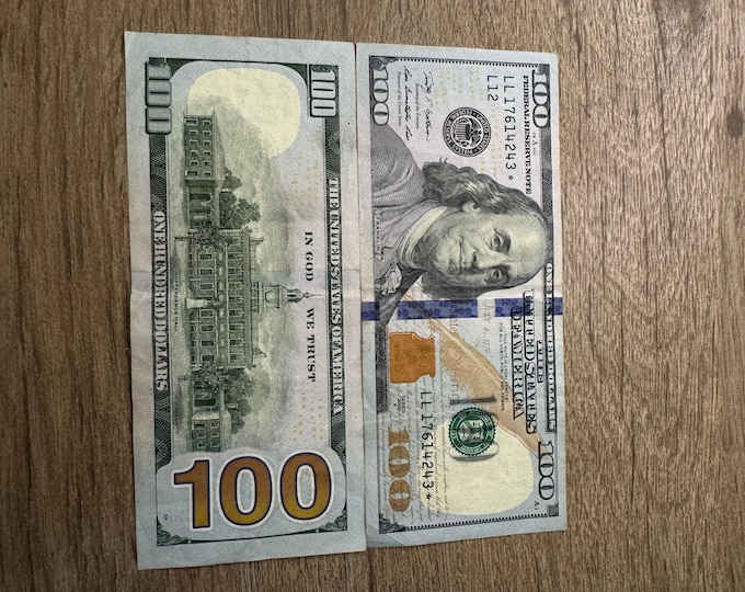Rare 100 Dollar Star Note Bill - Etsy
