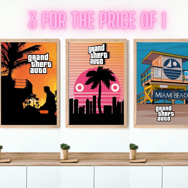 Grand theft auto poster - Etsy France