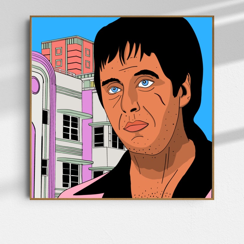 1 Tony Montana Scarface Grand Theft Auto Inspired Vector Art Posters ...