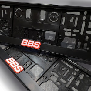 BBS Euro Number License Plate Surround Holder - Etsy
